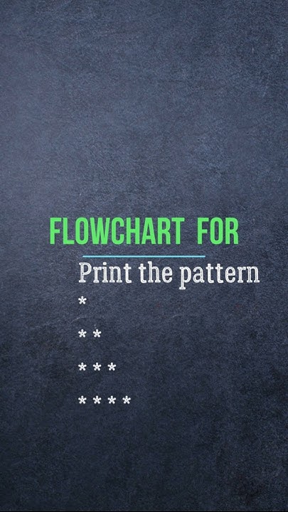 Print the pattern #pattern #flowchart #shorts - YouTube