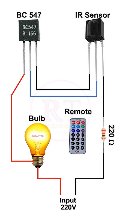 IR Sensor remote control circuit #electricial #electrician ##shorts # ...