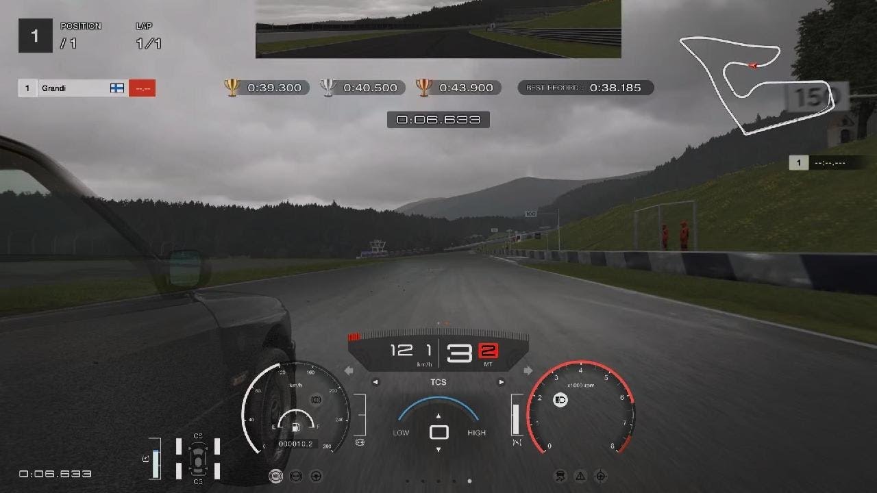 GT7 wet line testing - YouTube