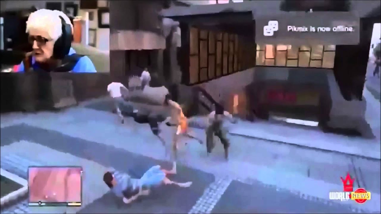 Old woman plays GTA V - YouTube