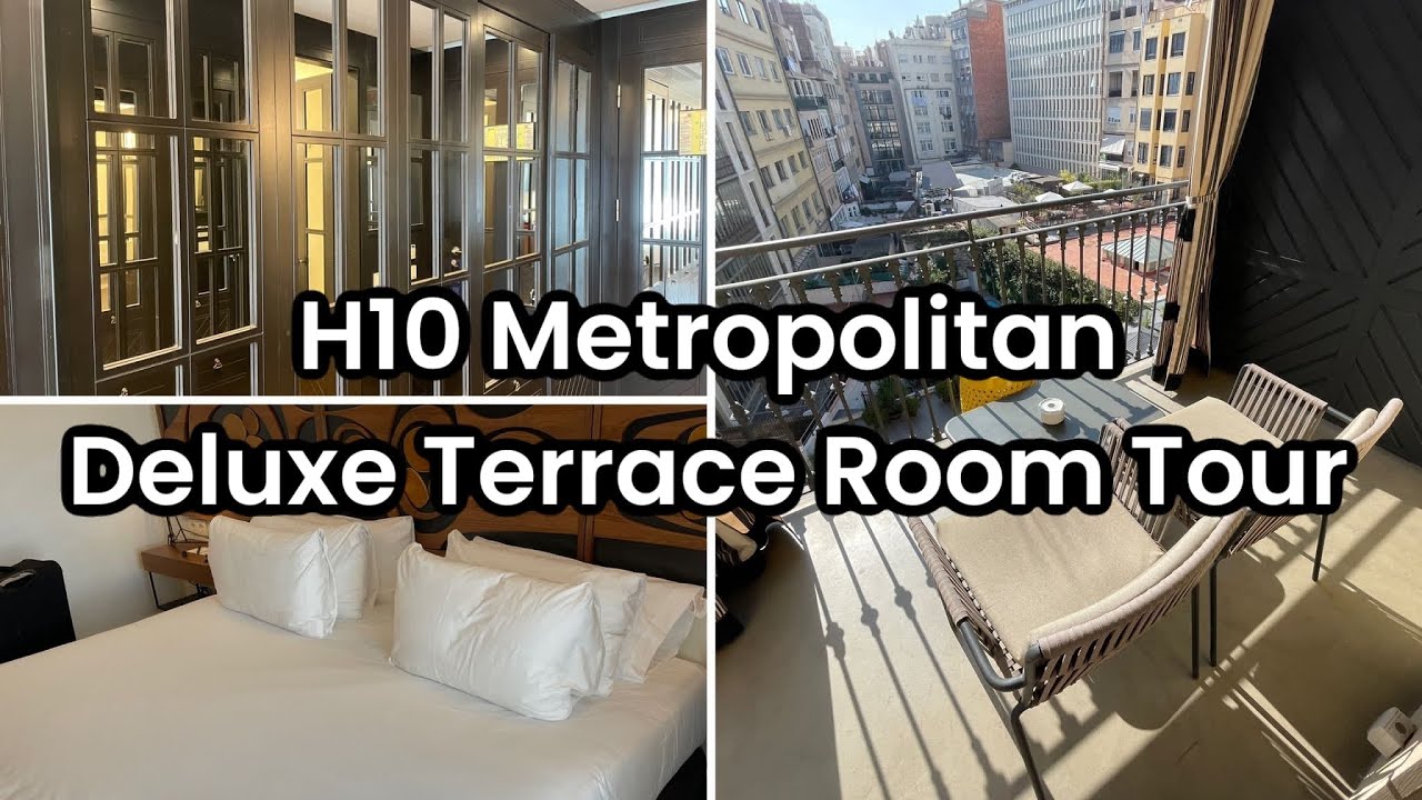 H10 Metropolitan Deluxe Terrace Room Tour | Barcelona Spain - YouTube