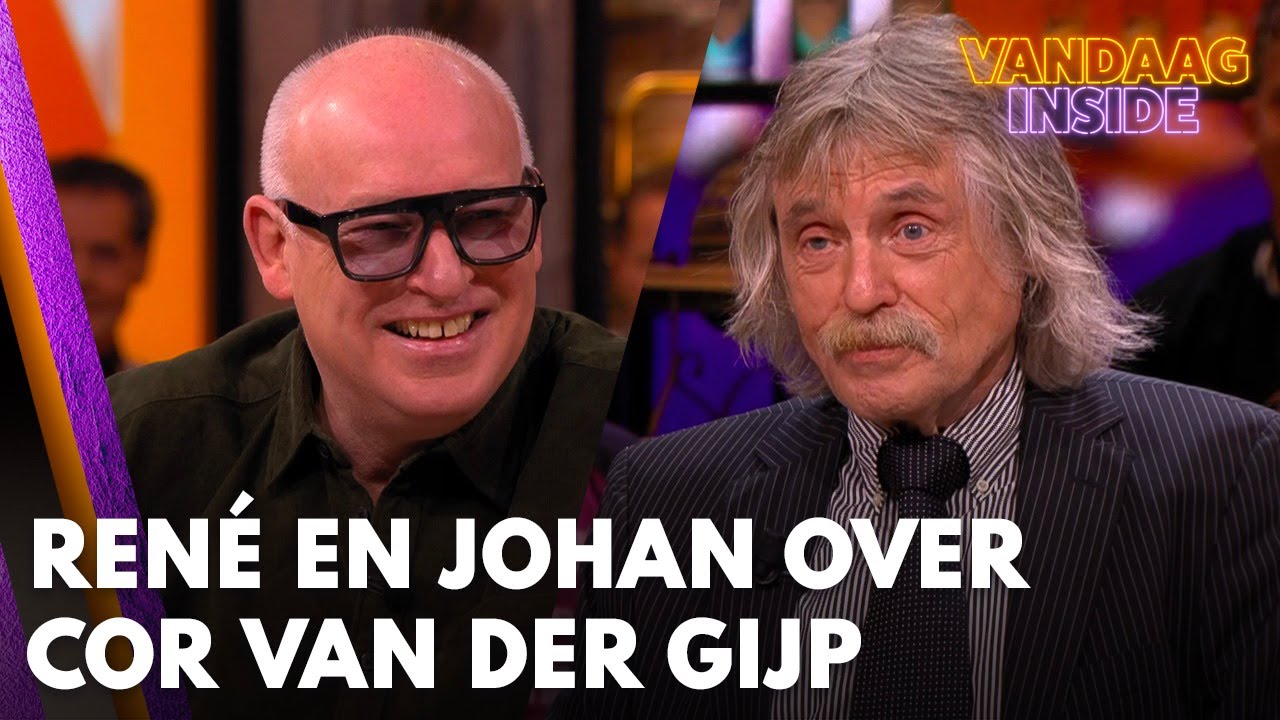René en Johan vertellen mooie anekdotes over overleden Cor van der Gijp ...