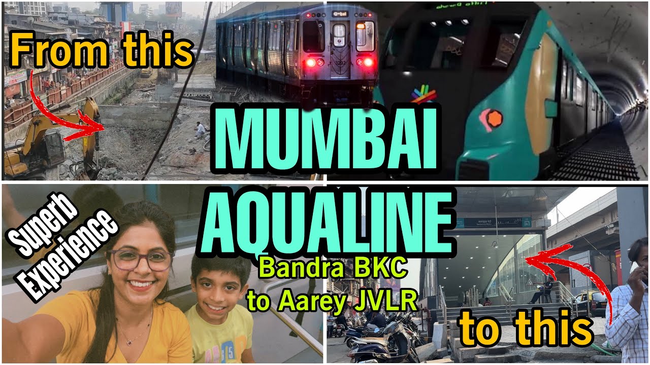 Mumbai’s First Underground Metro | (AQUA LINE) Detailed walkthrough ...