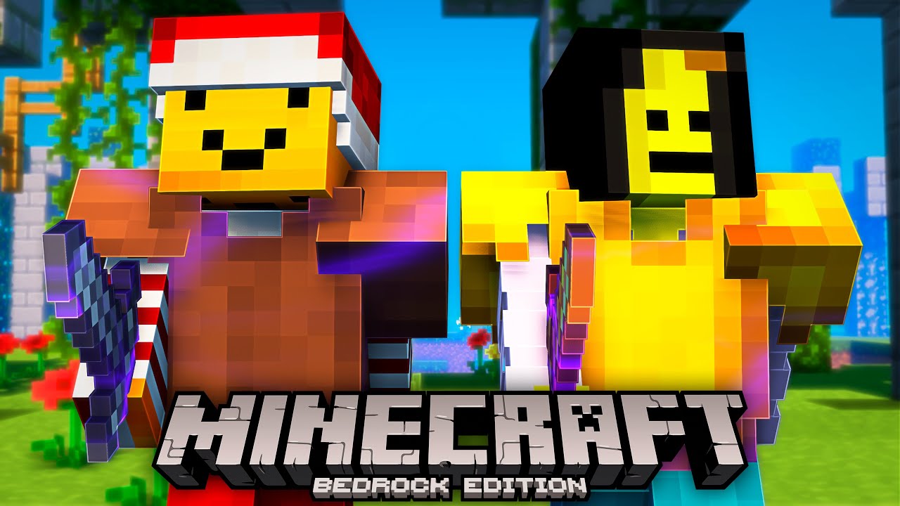 We Played Minecraft BEDROCK EDITION For The First Time! - YouTube