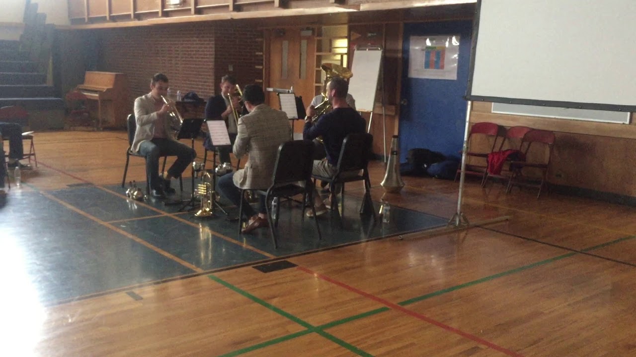 Axiom Brass Quintet at Bravo Buddies Camp - YouTube
