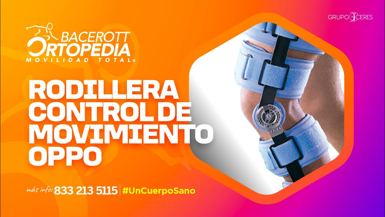 Rodillera Control De Movimiento Oppo 4139u - Ortopedia Bacerott - YouTube