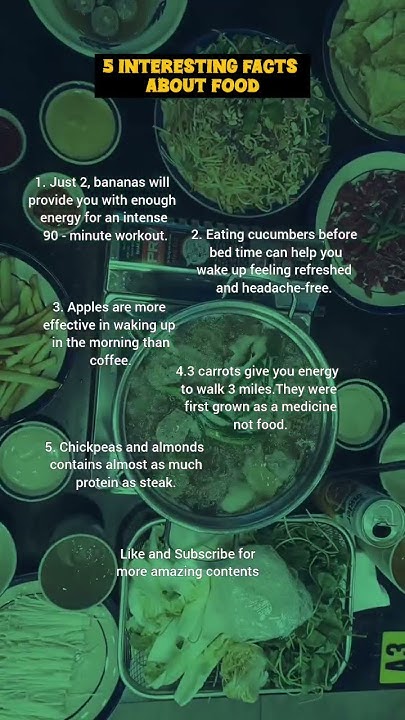5 Interesting Facts About Food #facts #food - YouTube