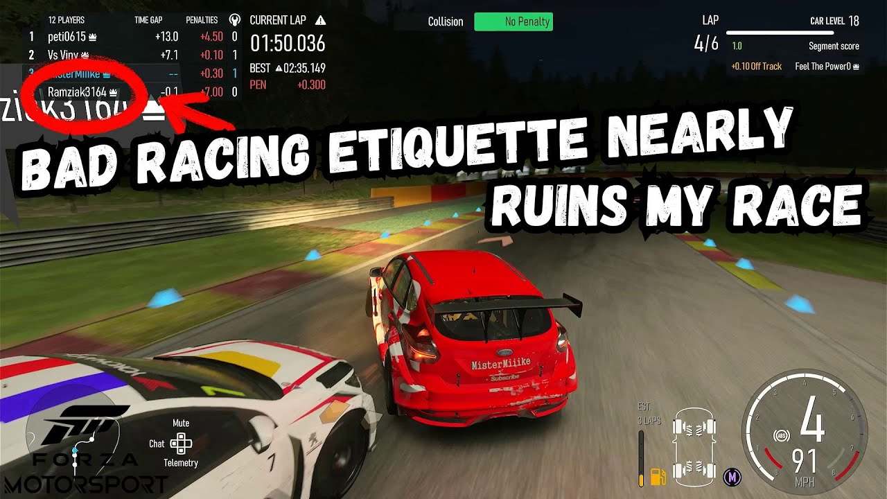 Forza Motorsport | Touring Car Series | Bad Racing Etiquette Nearly ...