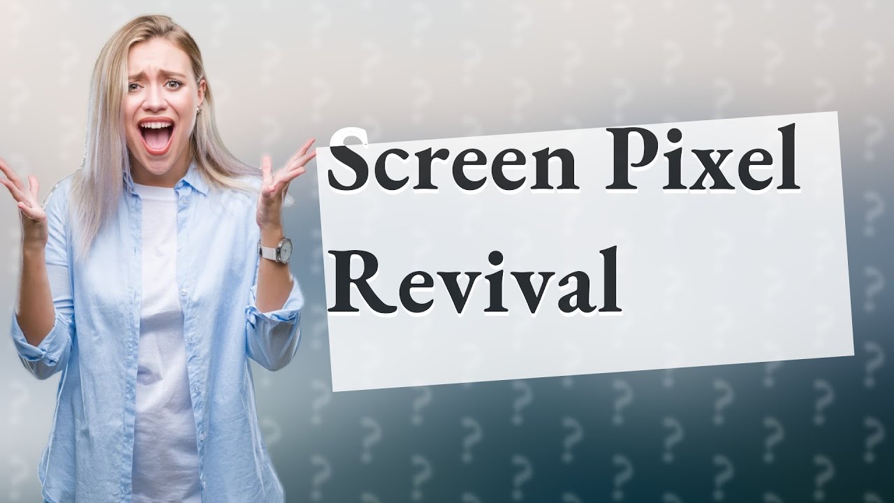 How do you fix a dead pixel screen? - YouTube