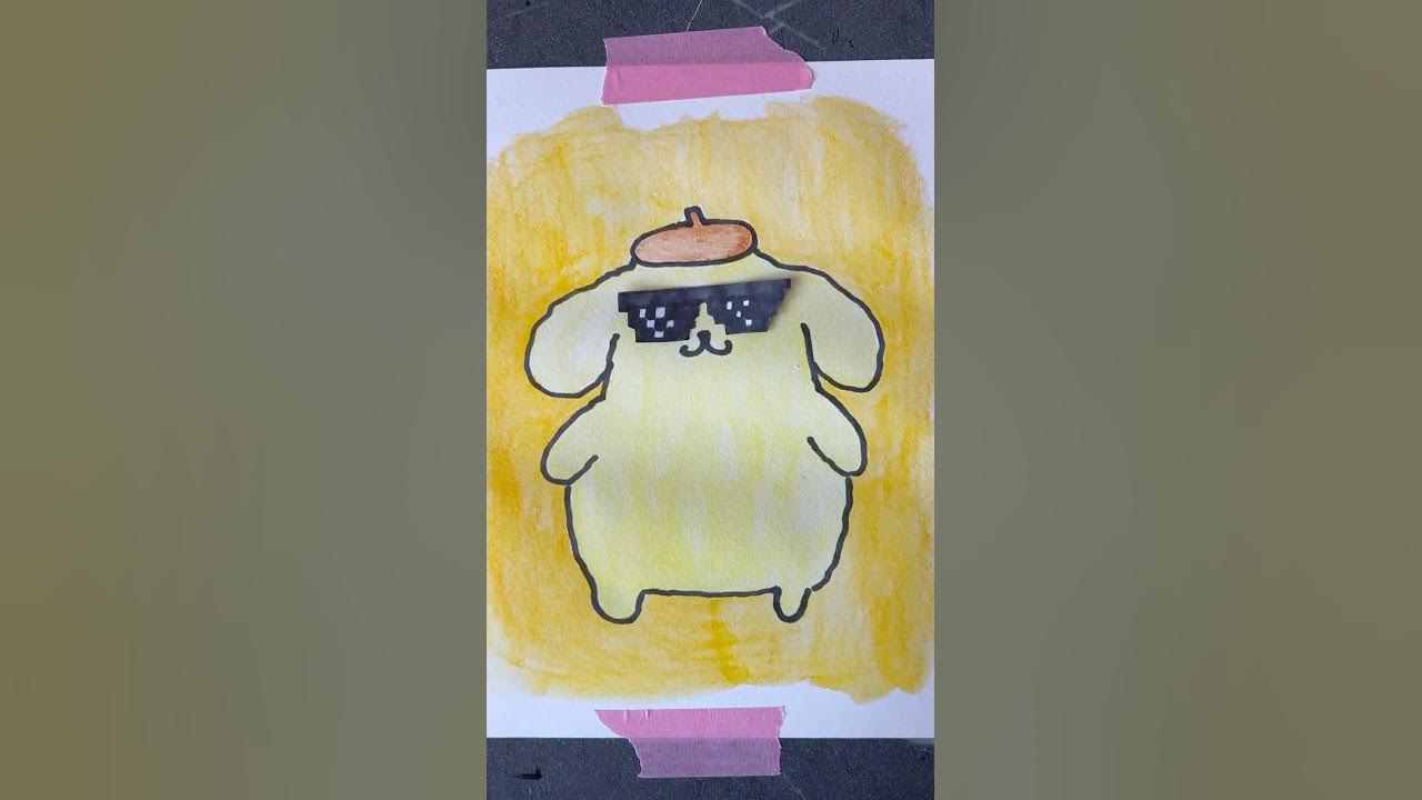 How to Draw Pompompurin 🍮🐶 | Cute & Easy Drawing for Kids - YouTube