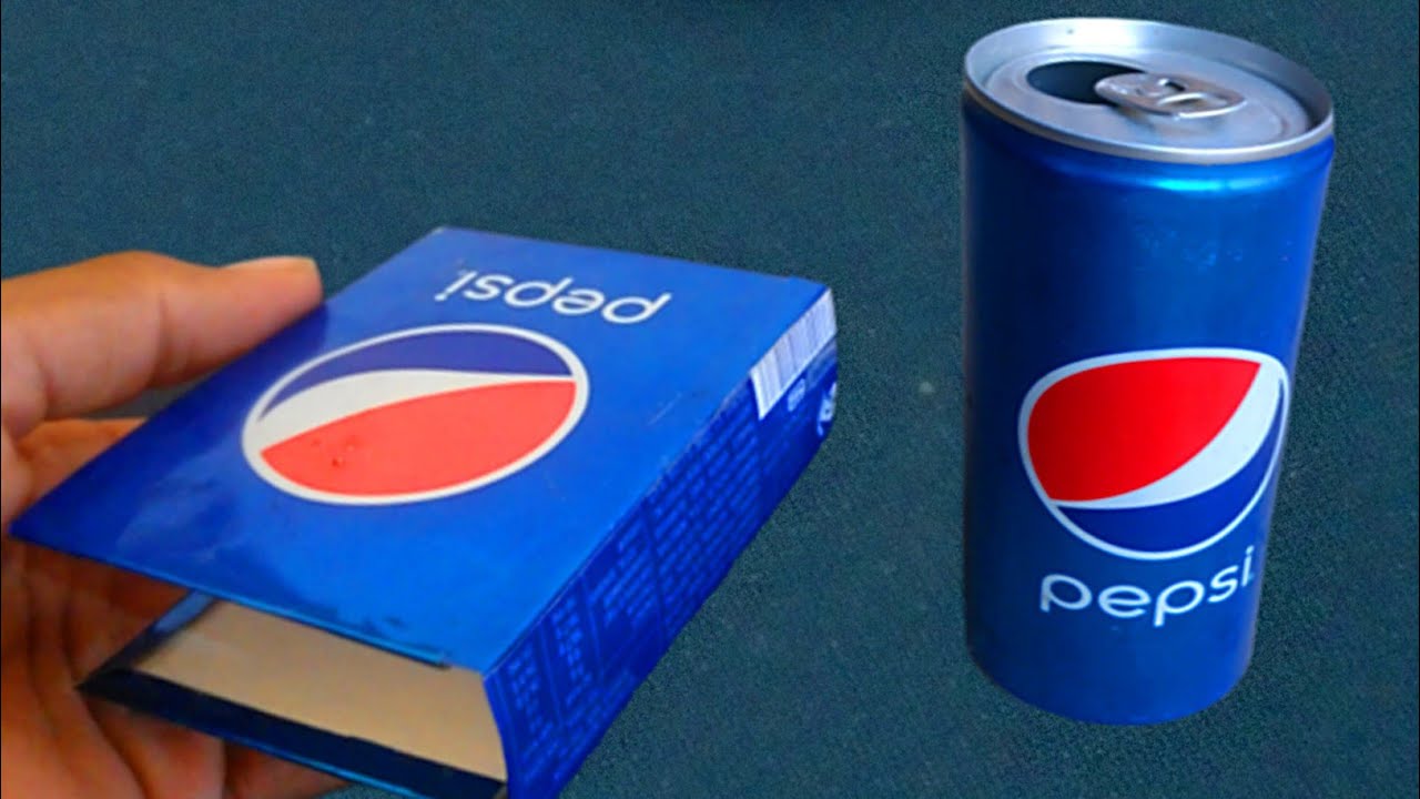 How to make mini note book from pepsi cans | mini notebook with paper ...