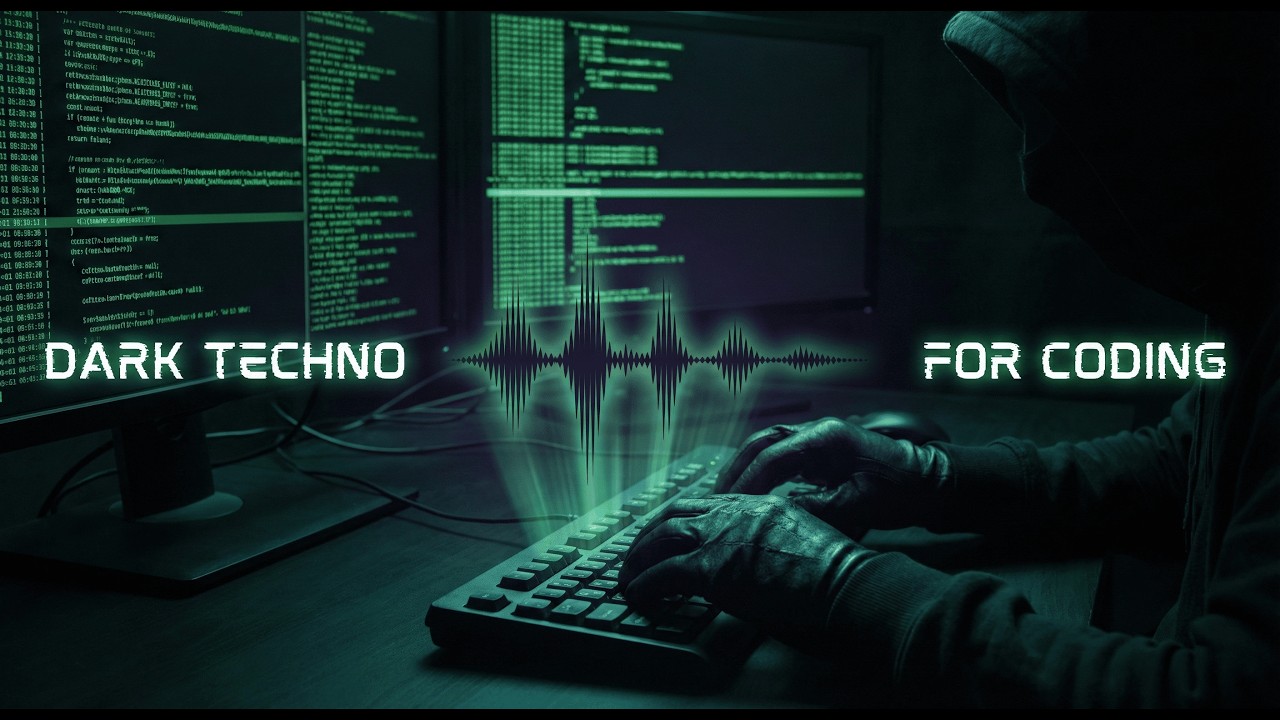 DARK TECHNO for HACKING & CODING 💻 Matrix Code Flow [4 Hours Deep Focus ...