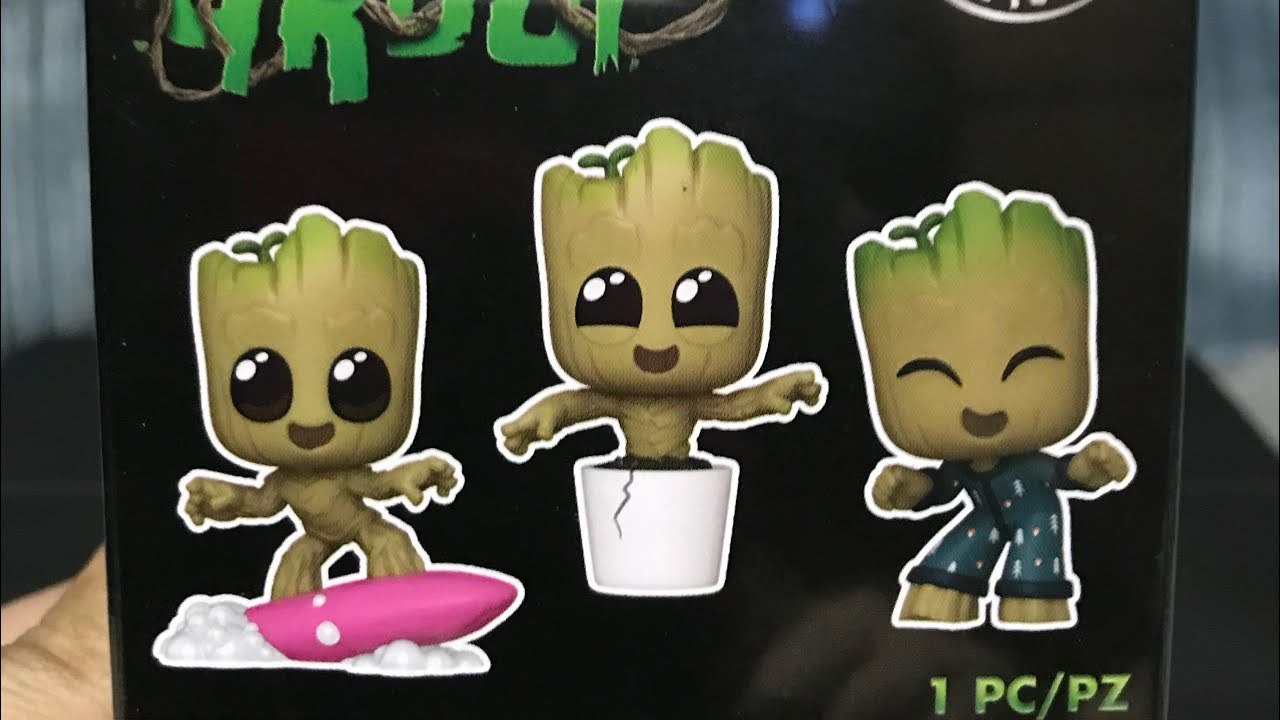 I Am Groot Funko Mystery Mini Unboxing from the Disney Plus Shorts I Am ...