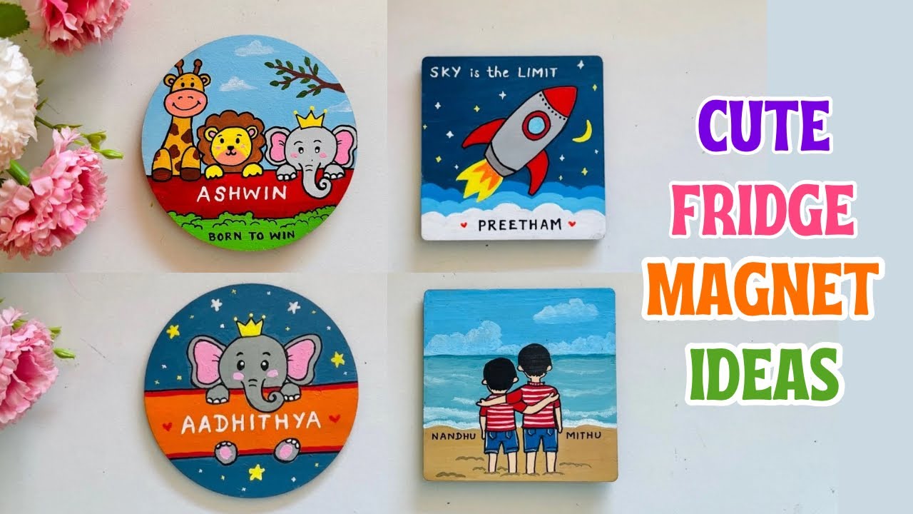 4 Cute fridge magnet ideas to try at home | Easy and Simple | Fun DIY ...