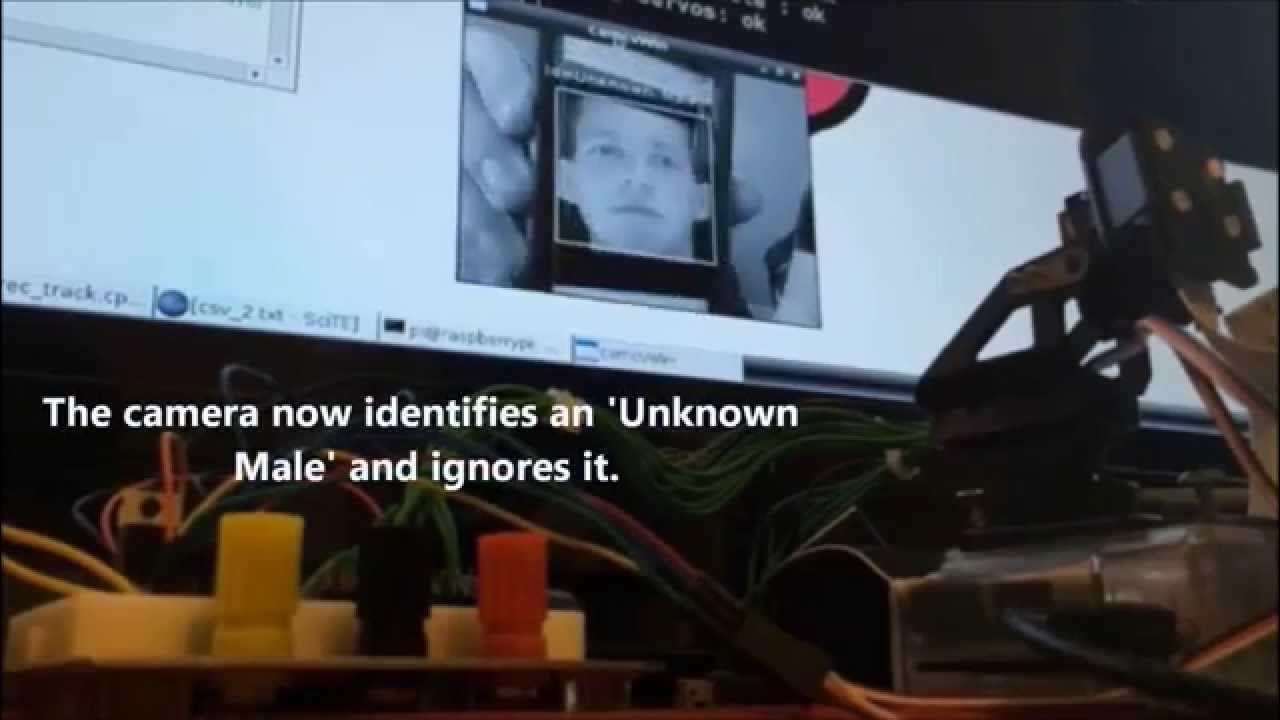 Face recognition and tracking with the Raspberry Pi and RPiSoC - YouTube