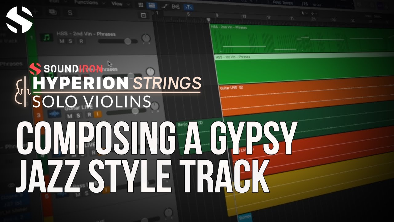 Composing A Gypsy Jazz Style Track with Hyperion Strings Solo Violins - YouTube