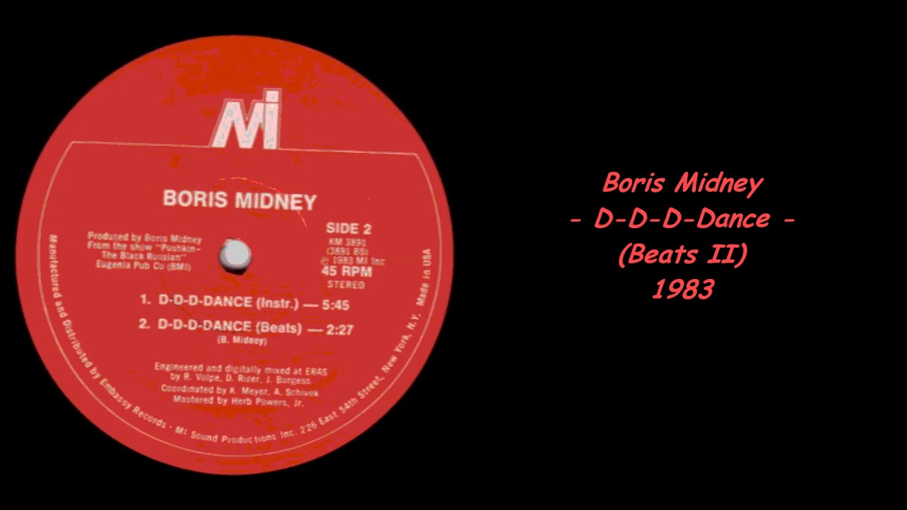 Boris Midney - D-D-D-Dance (Beats II) - 1983 - YouTube