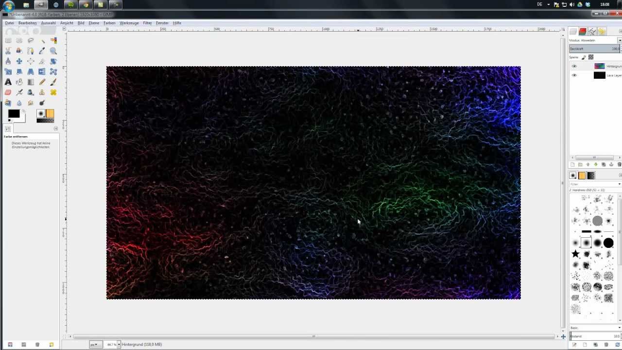 Gimp Tutorial 2: Einfachen Wallpaper mit Gimp erstellen [HD] - YouTube