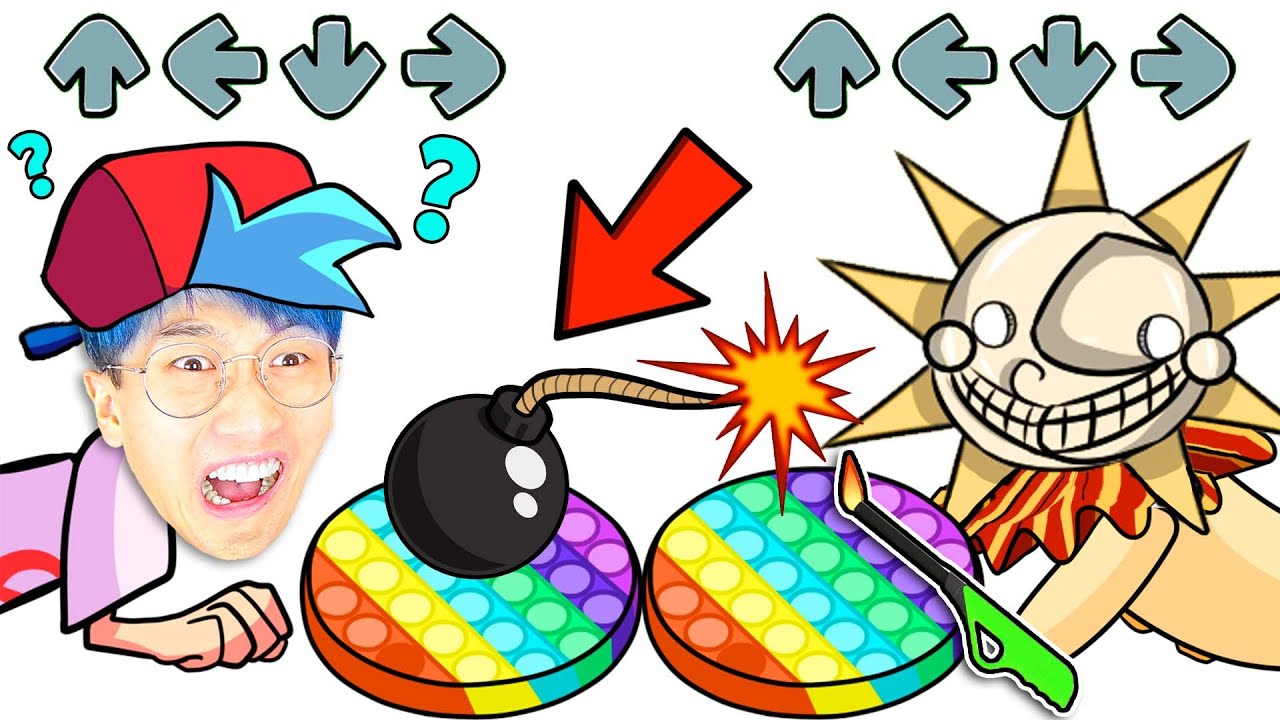 LANKYBOX POP IT BATTLE! (FNAF SUN & MOON BOSS vs. FNF BOYFRIEND vs FOXY ...