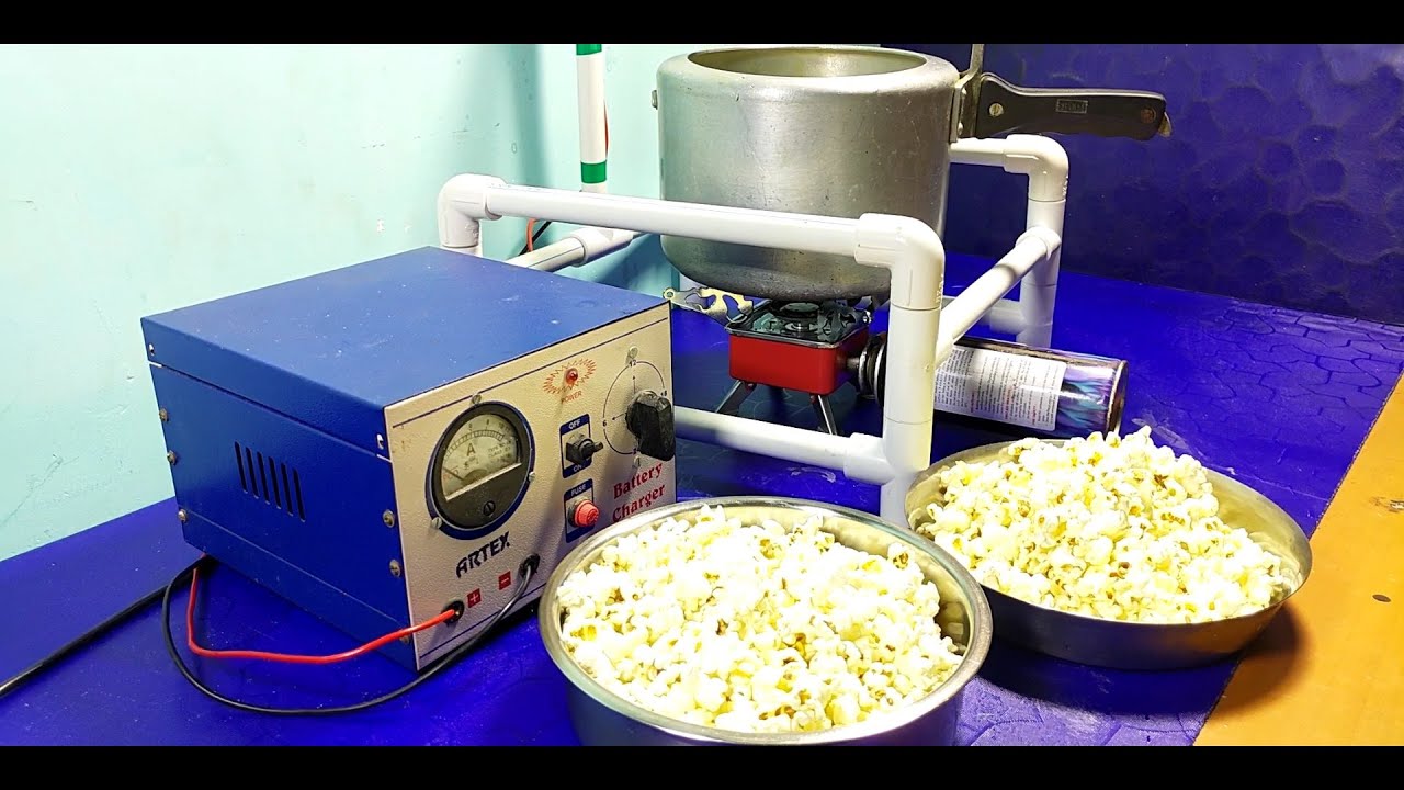 Easy PVC Pipe Project Ideas / Homemade Popcorn machine - YouTube