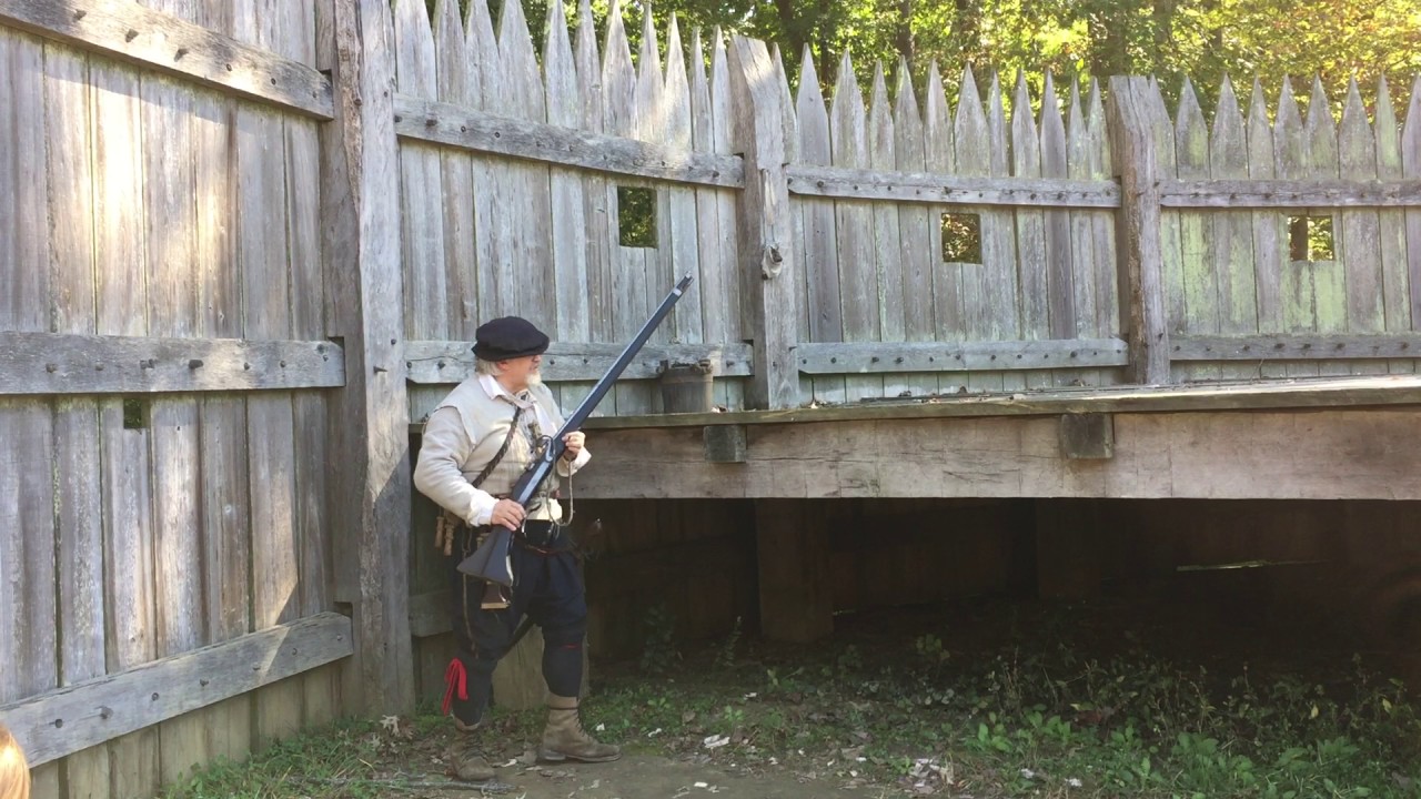 Firing a Matchlock Musket at Jamestown Settlement - YouTube