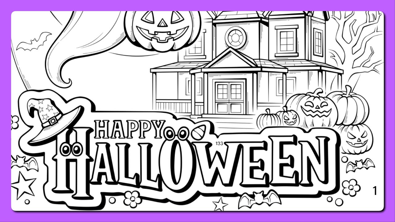 Color by Number Happy Halloween Ghost, Haunted House Moonlight Color ...