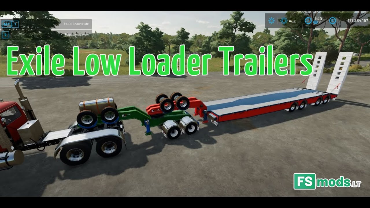 FS22 - Exile Low Loader Trailers - YouTube