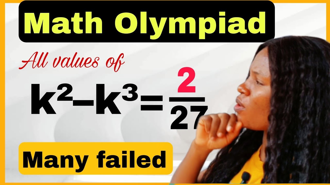 A math Olympiad algebra question|Algebra simplification| Find all ...