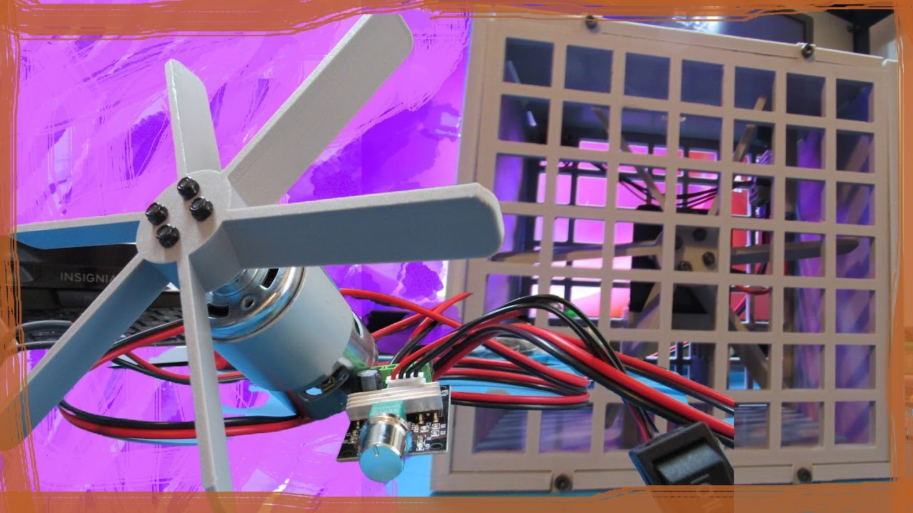 Over Powered Desk Fan Build (Full Build) - YouTube