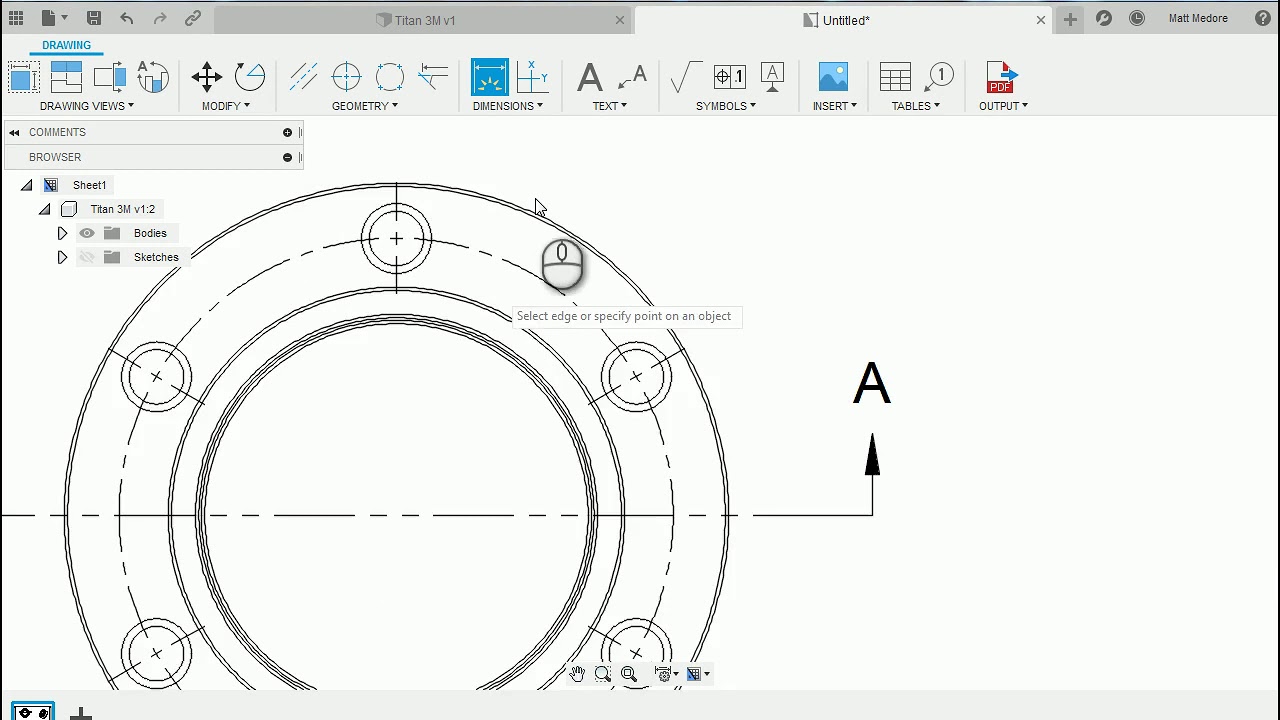 How to create a drawing for the Titan 3M - YouTube