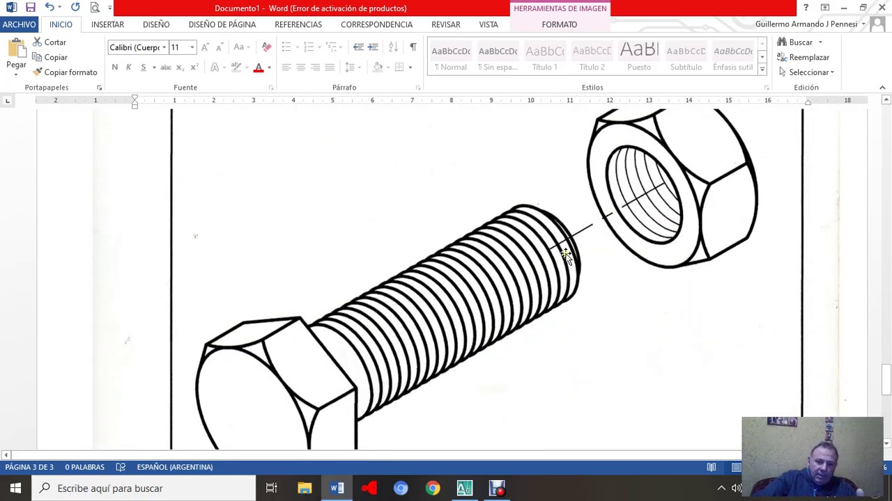 Repres Planos, Lámina 6, TORNILLO DIN 933 Y TUERCA 934 - YouTube