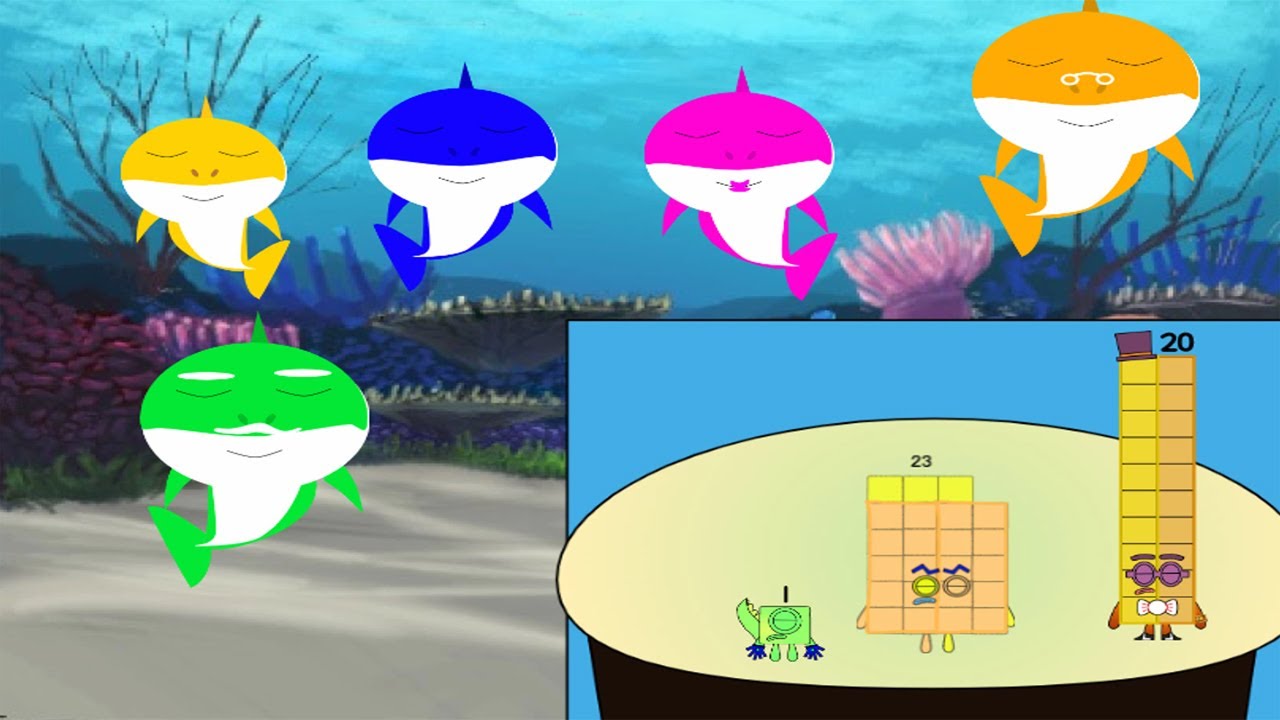 Numberblocks - baby shark band for baby shark fans - YouTube