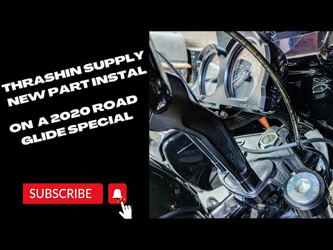 Thrashin Supply Road Glide Gauge Relocation Kit and Triple Tree Plate ...