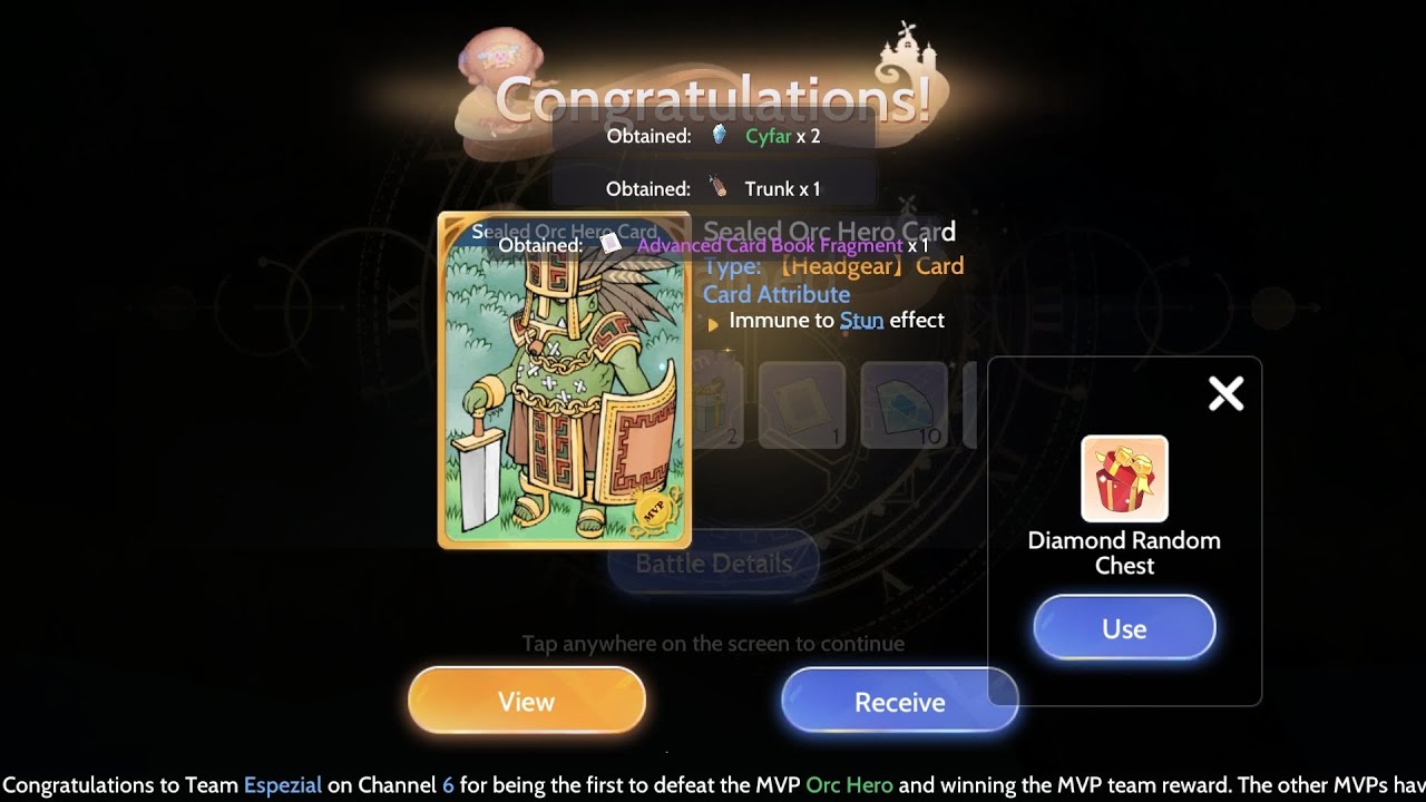 Ragnarok Origin | Welcome to my 2nd MVP card Orc Hero - YouTube