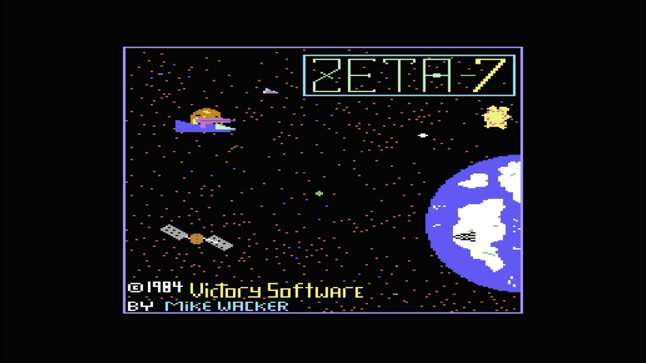 Zeta-7 (1984) by Mike Wacker — Commodore 64 (С64) — Gameplay - YouTube