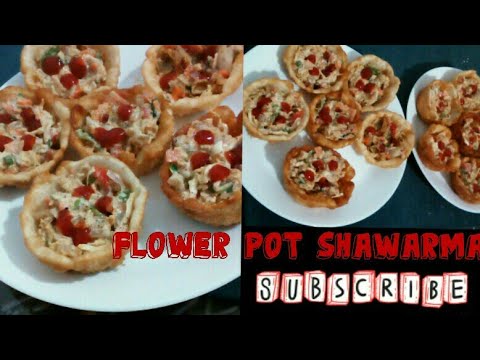 How to make Flower pot shawarma Recipe / chicken flower pot - YouTube