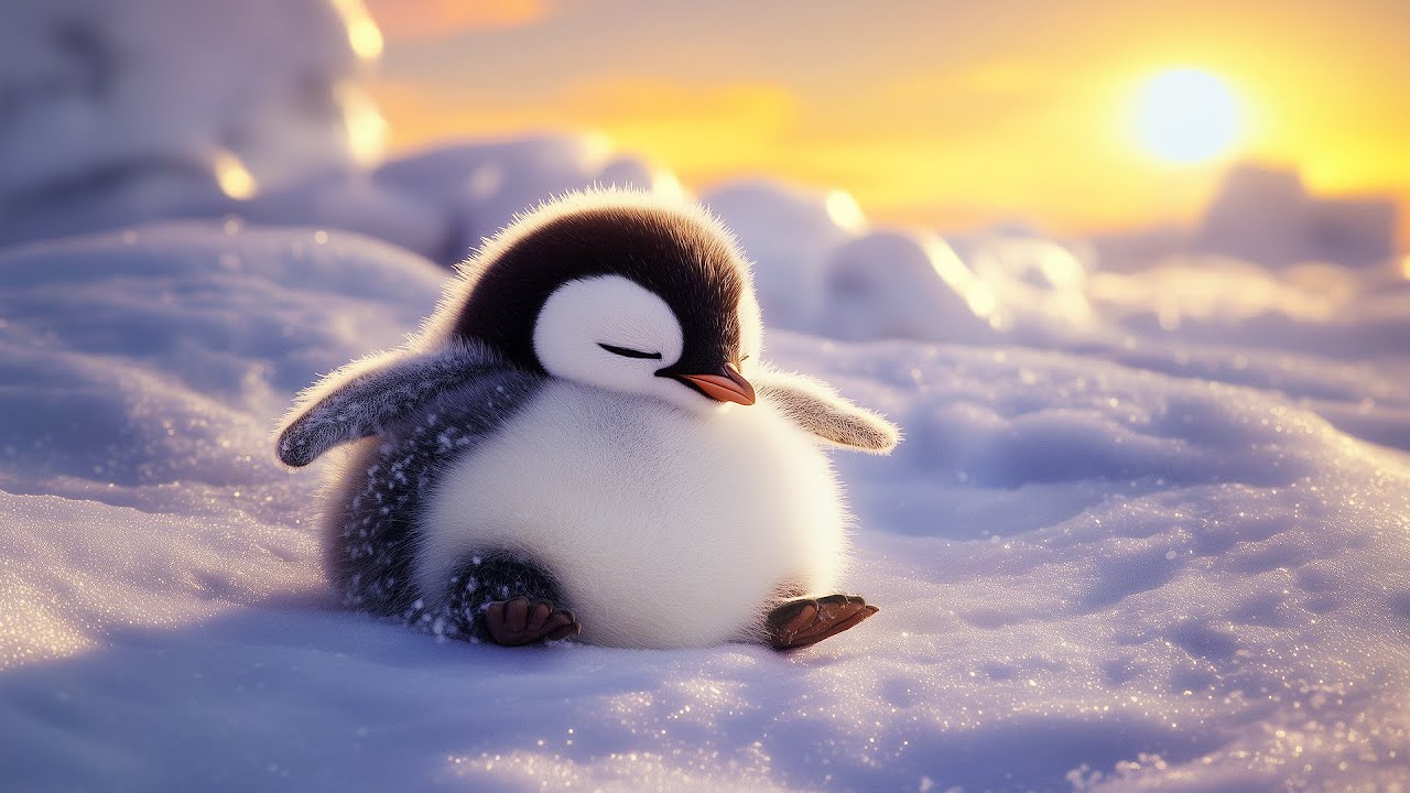 Calm lofi together with a sleepy penguin 🐧💤 - YouTube