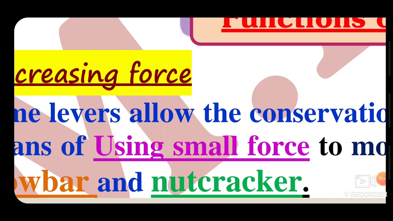 Science Grade 6 Second term U1 L1 ( part 1)Types of levers - YouTube