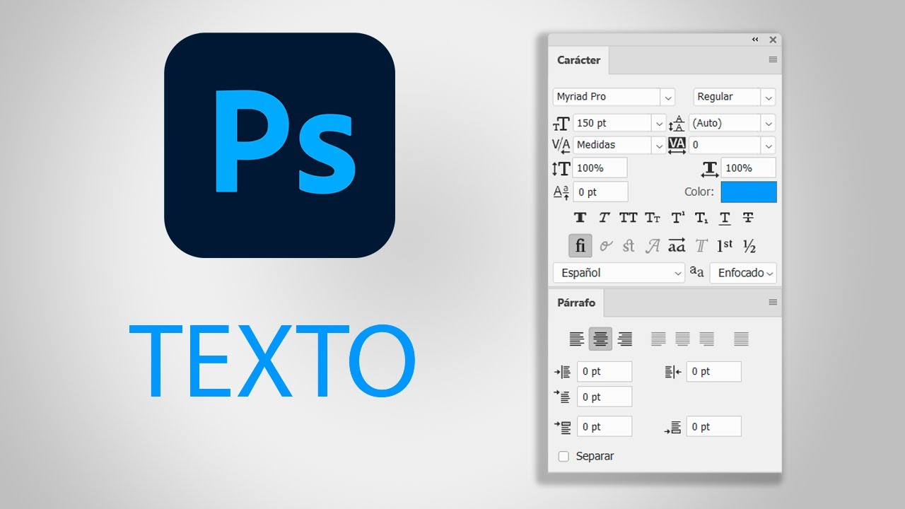 Herramientas de TEXTO en Photoshop - YouTube