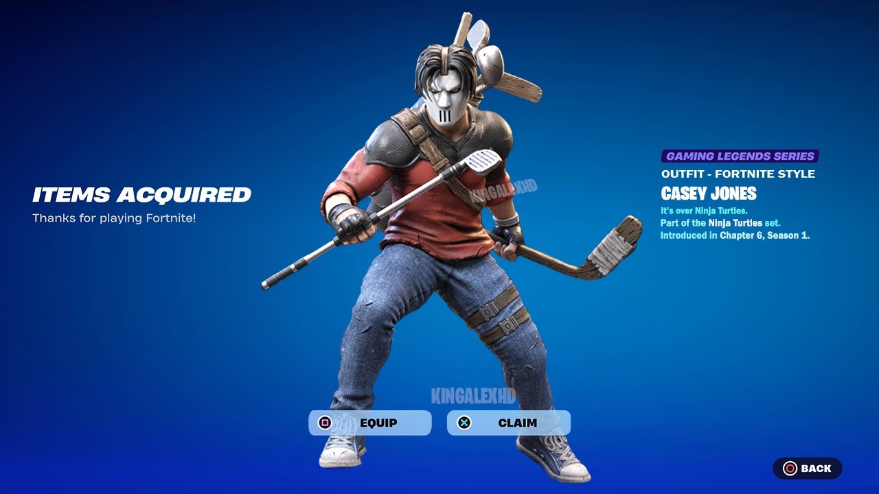 How To Get TMNT Casey Jones Skin NOW FREE In Fortnite (Unlocked LEGO ...