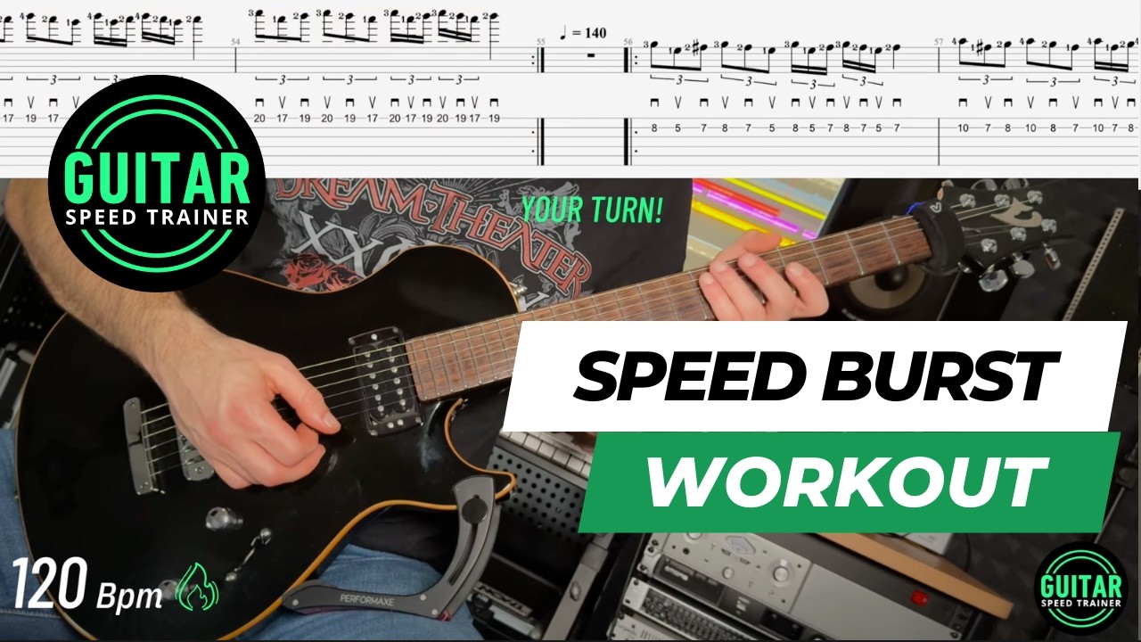 Speed Burst Workout – Build You Guitar Speed - YouTube