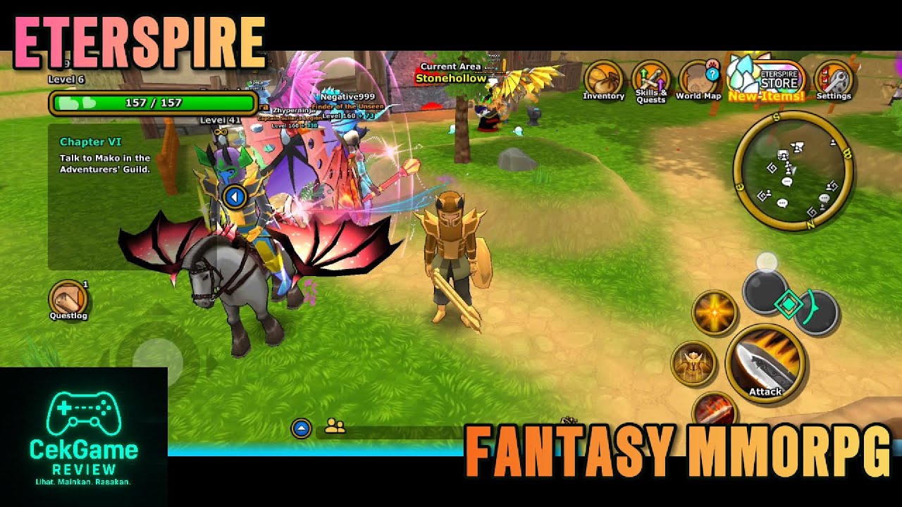 REVIEW GAME - Eterspire - Fantasy MMORPG - Jelajahi Dunia Fantasi Luas ...