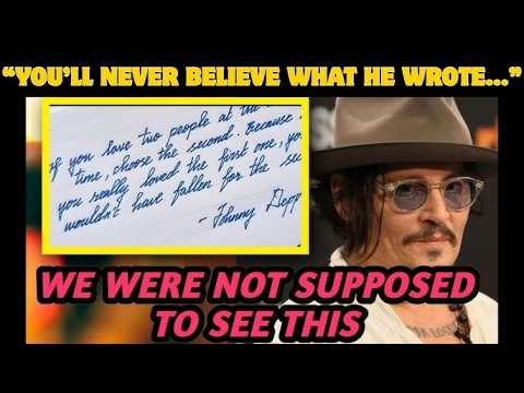 Johnny Depp's Touching Letter: A Special Moment on The Tonight Show ...