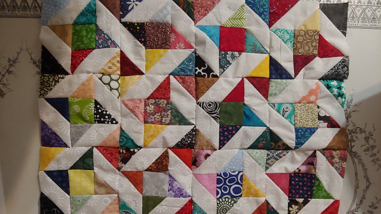 How to fun fast easy scrappy friendship star block with secondary ...