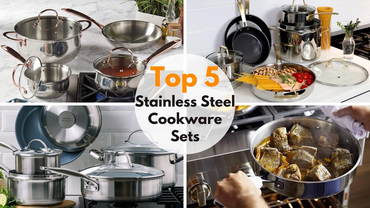 Top 5 Stainless Steel Cookware - Unique Handles Are Dual 🍳 Best ...