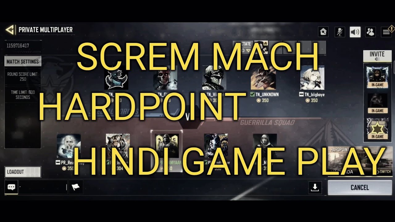 CALL OF DUTY MOBILE | HARDPOINT GAME PLAY | SCREM MACH |#codm #trending #hindigameplay - YouTube
