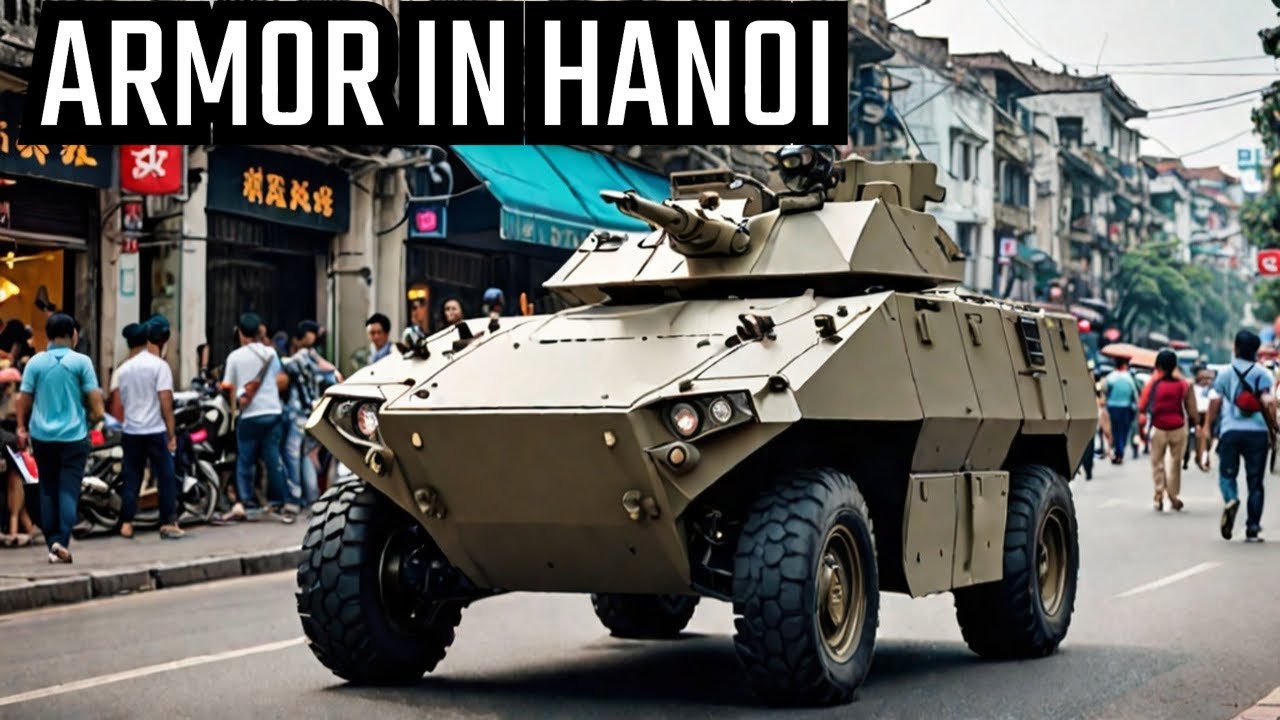 Walking Hanoi, Vietnam 🇻🇳: RARE VIP Motorcade with Armored Cars | 4K ...