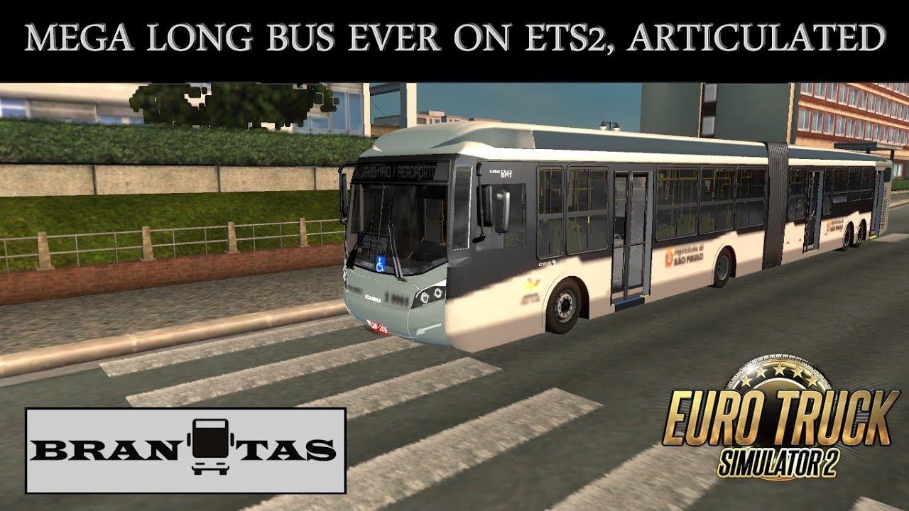 Mega long BUS in ETS2, First Articulated bus in ets2 - YouTube