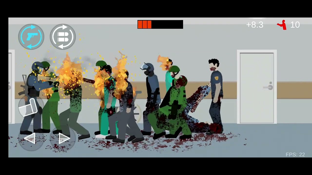 医院走廊模式 (Flat Zombies Cleanup Defense) - YouTube