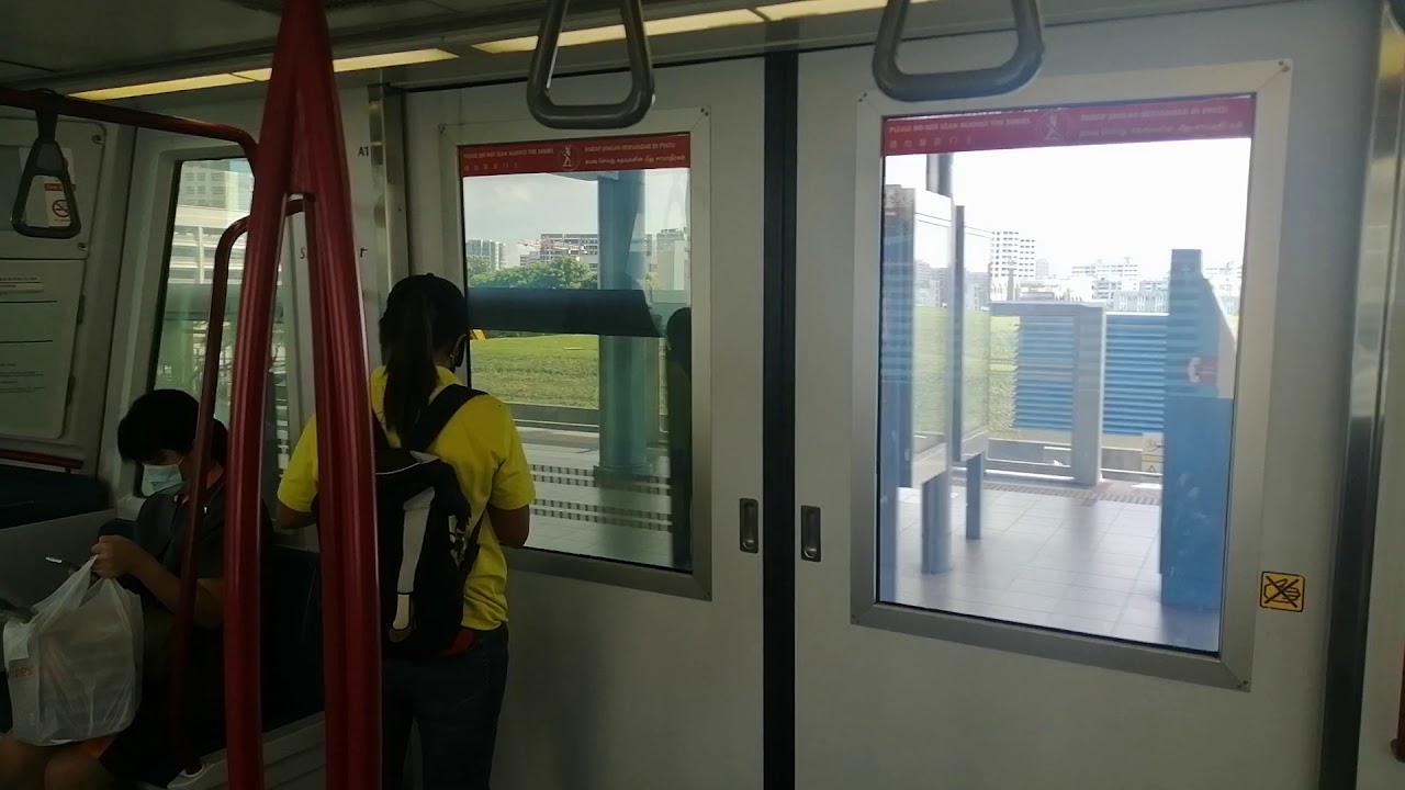 SBST LRT Train C810 from Layar (SW6) to Sengkang (STC) on Sengkang LRT ...